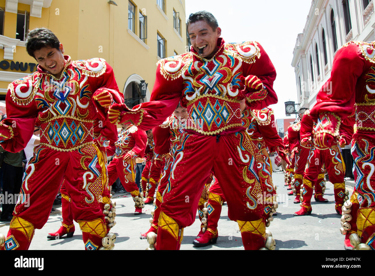 Candelaria folk parade in Lima downtown. Peru Stock Photo - Alamy