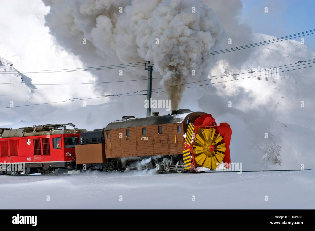 Snow blower train hi-res stock photography and images - Alamy