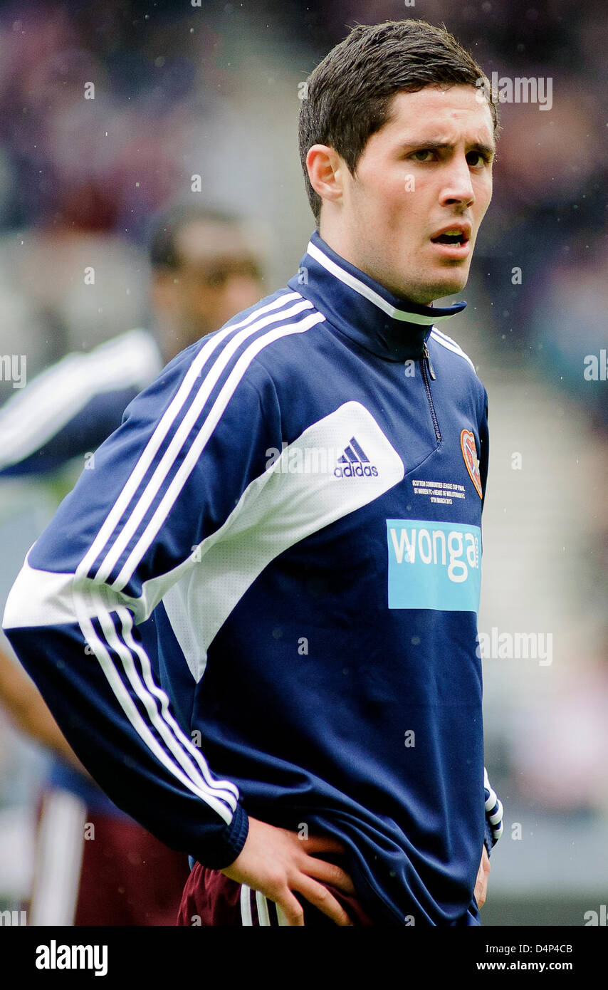 Glasgow, Scotland, UK. Sunday 17th March 2013. Dylan McGowan warms up ...