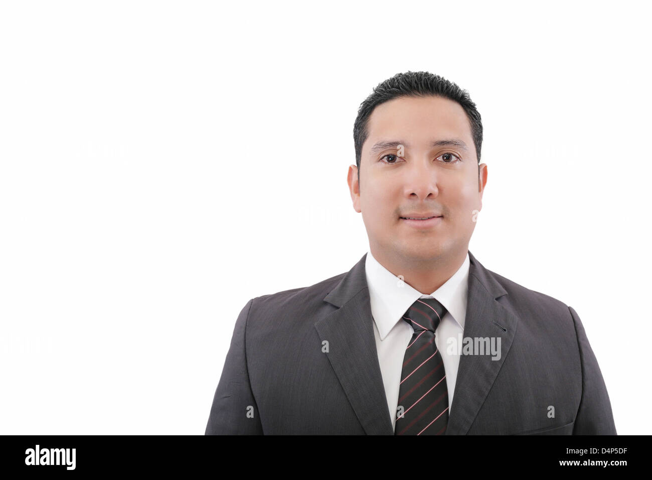 young business man portrait isolated on white Stock Photo - Alamy