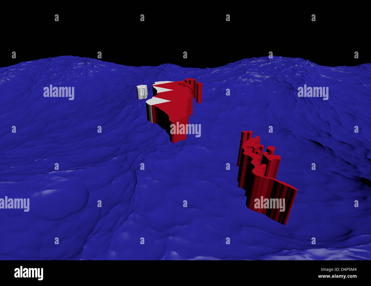 Bahrain map hi-res stock photography and images - Alamy
