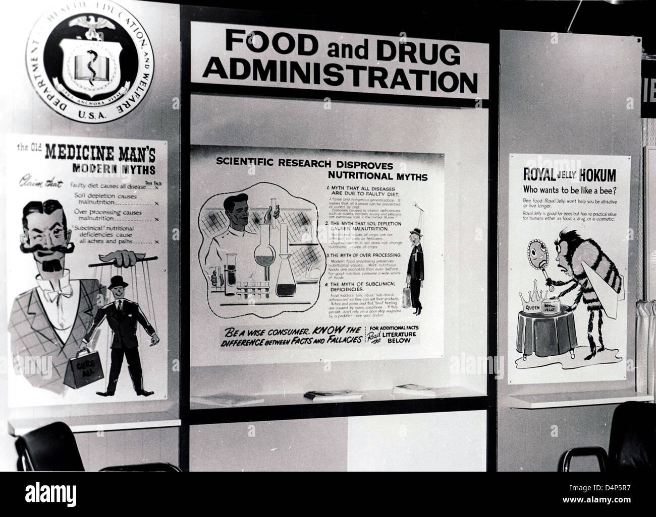 This FDA exhibit from the 1950s highlights the dangers of misleading ...