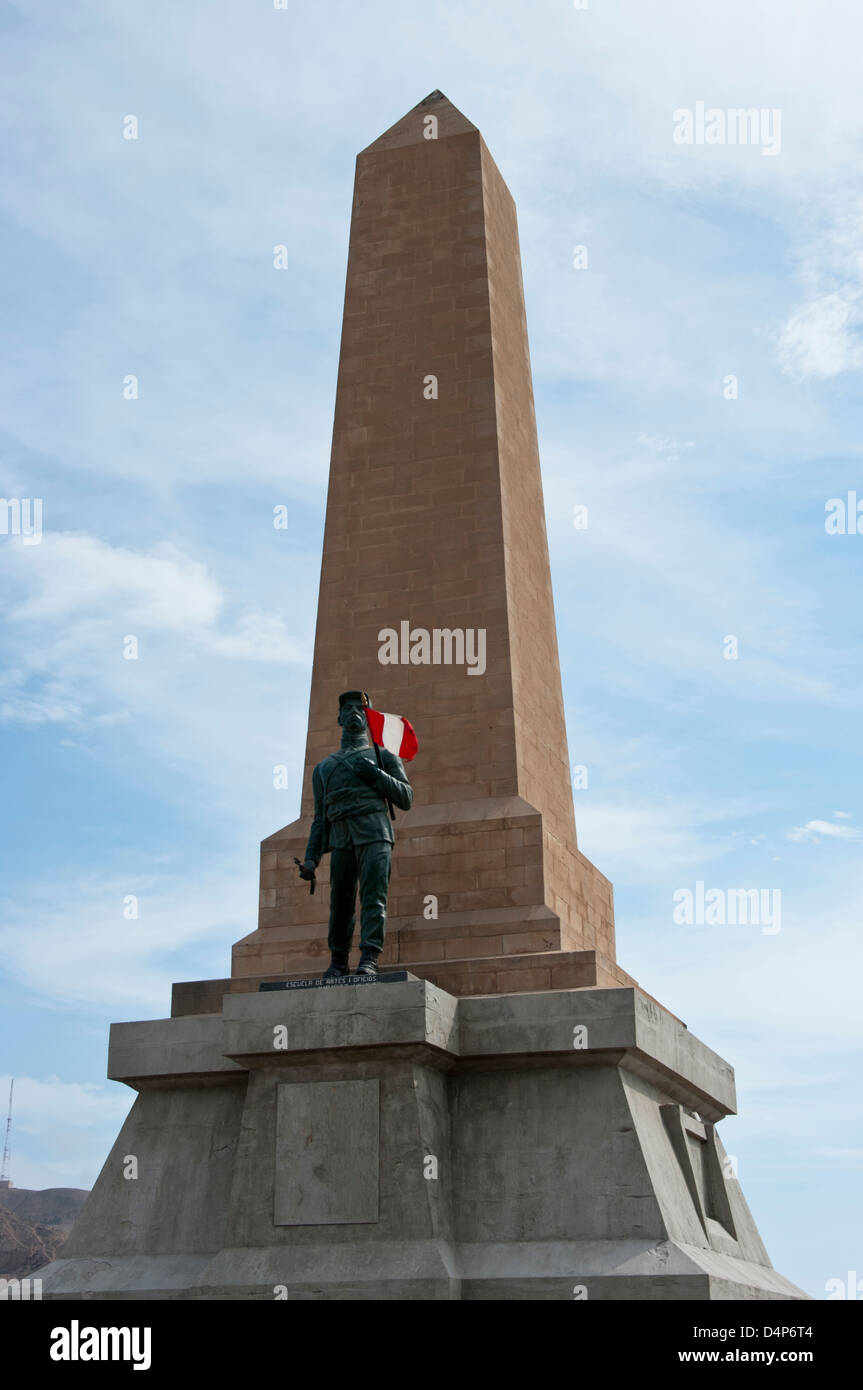 Peru. Lima. Monument to the Unknown Soldier in Chorrillos distrit Stock ...