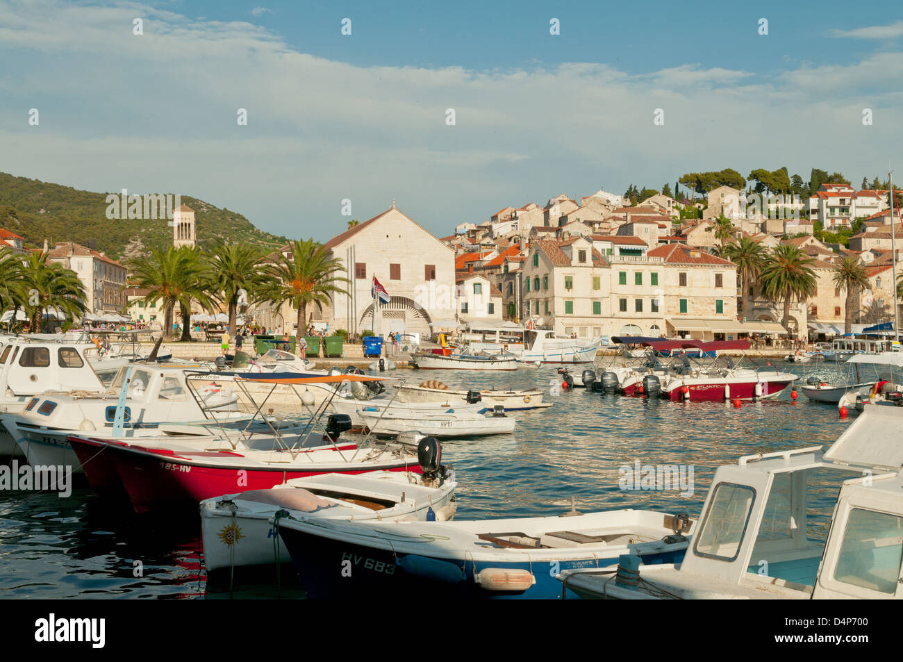 Hvar Harbour, Hvar, Croatia Stock Photo - Alamy