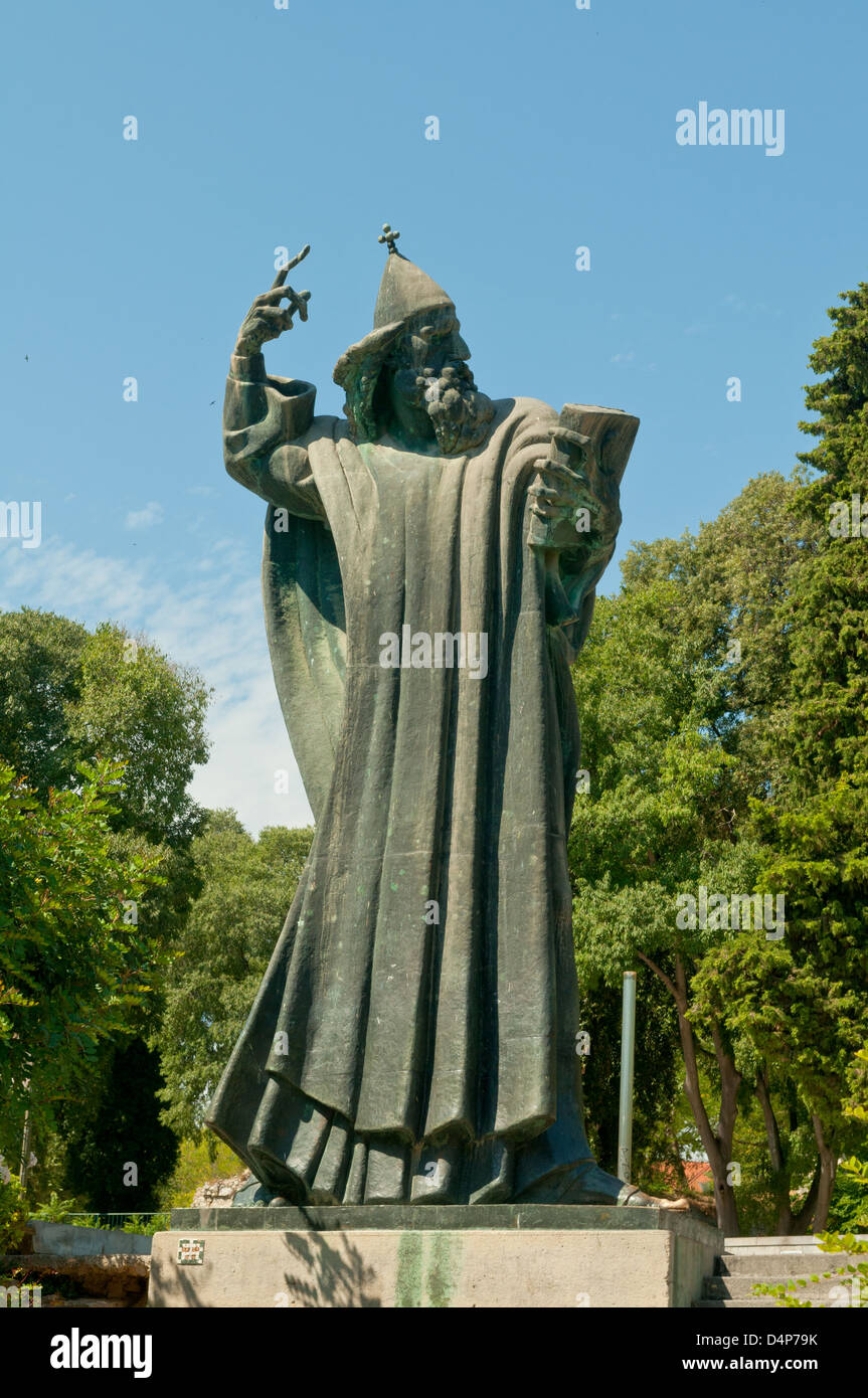 Statue of Bishop of Nin, Split, Croatia Stock Photo - Alamy