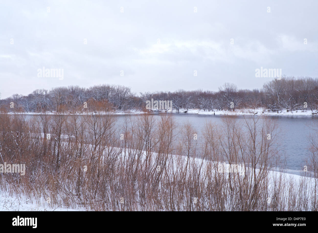 mississippi river at kaposia landing park in south saint paul minnesota ...