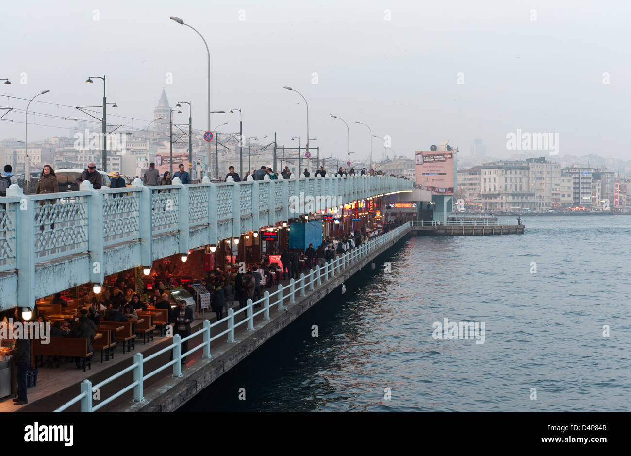 Galata bridge cafes hi-res stock photography and images - Alamy