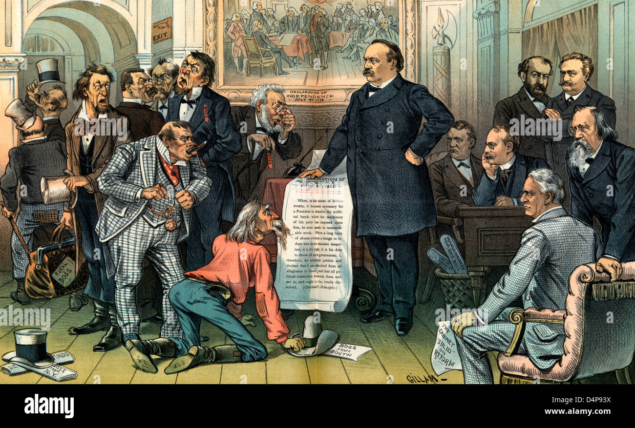 Grover cleveland cartoon hi-res stock photography and images - Alamy