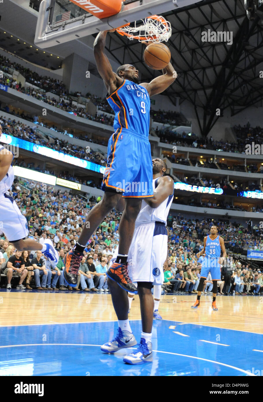 Mar 17, 2013: Oklahoma City Thunder power forward Serge Ibaka #9 during ...