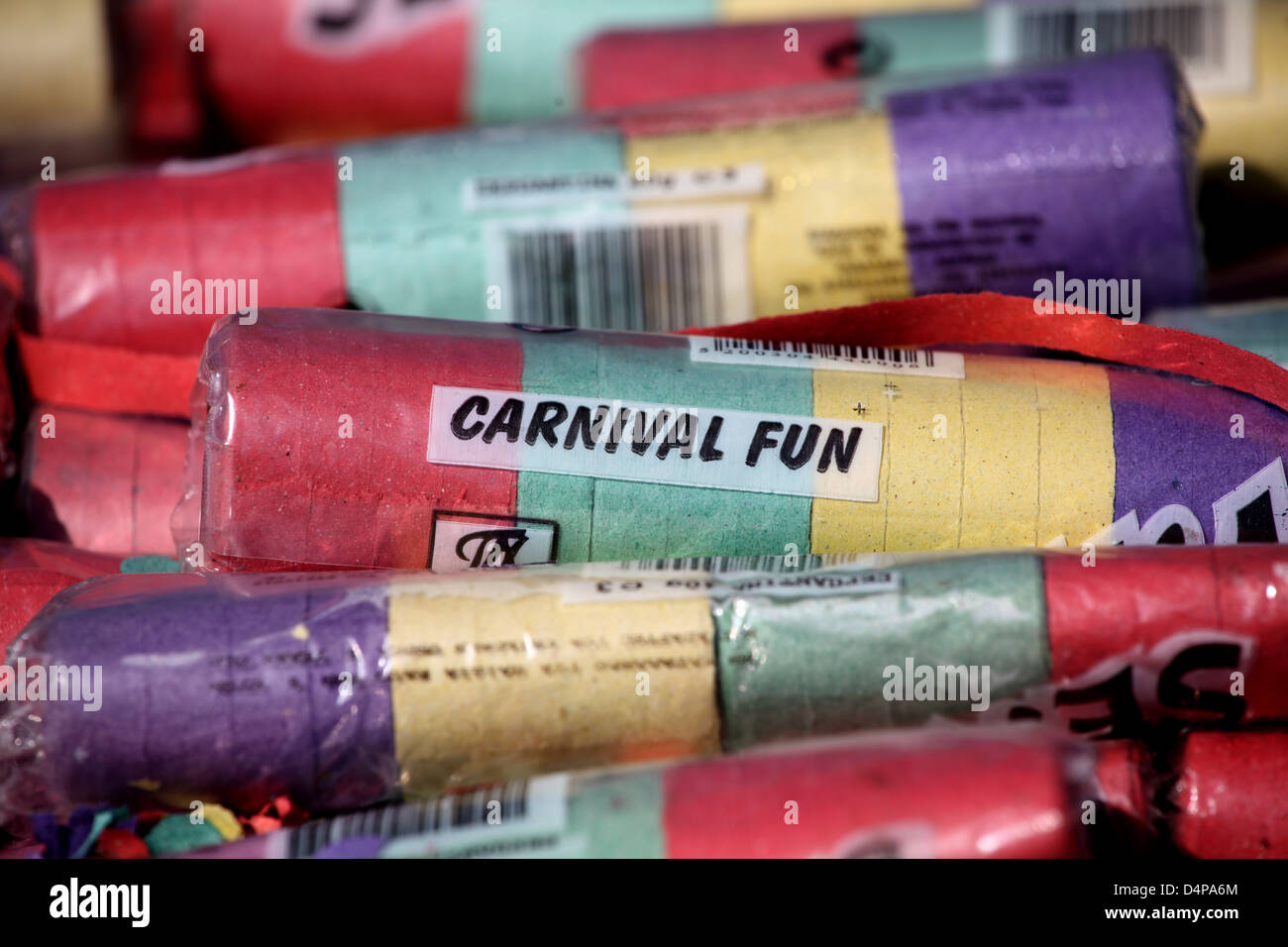 colored paper spiral,carnival fun Stock Photo - Alamy