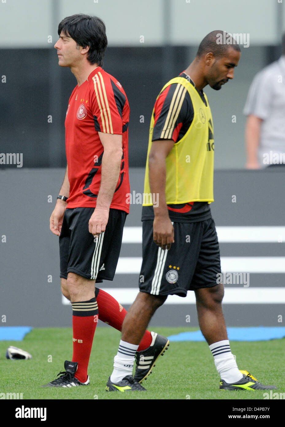 Head coach of the German national team Joachim Loew (L)and German ...