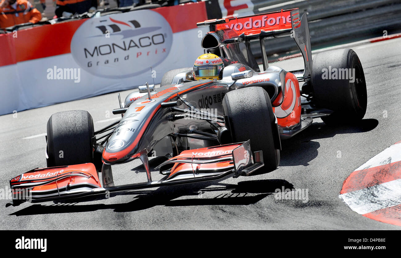 British Formula One driver Lewis Hamilton of McLaren Mercedes is ...