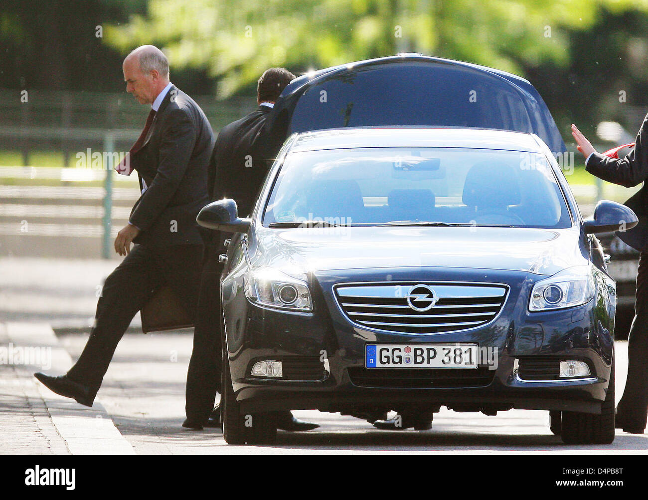 President of GM Europe Carl-Peter Forster arrives at the chancellery in ...