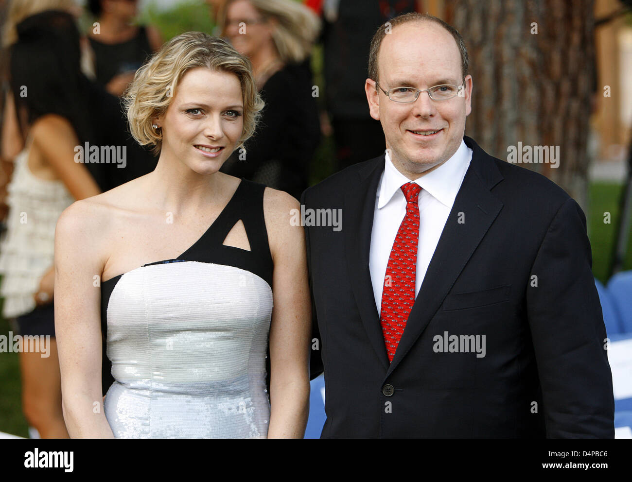 Prince Albert II of Monaco and his girlfriend Charlene Wittstock attend ...