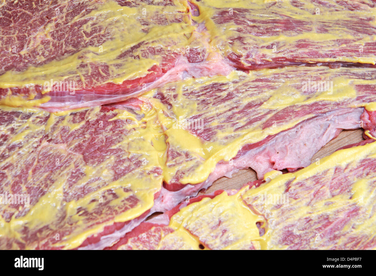 Beef with mustard - beef rolls Stock Photo - Alamy