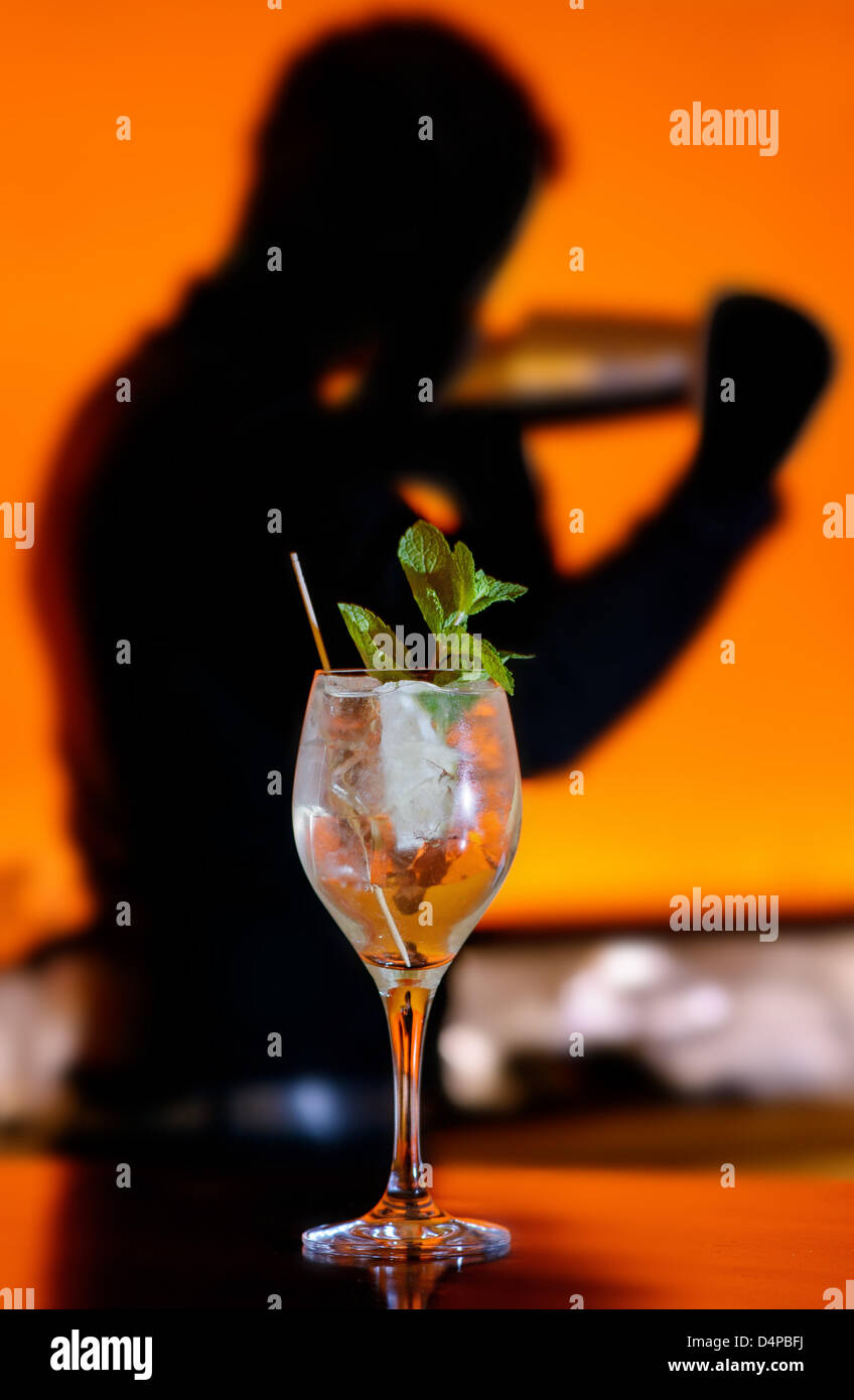 Hugo (Cocktail) from Prosecco, lemon balm and elderflower syrup, fresh ...