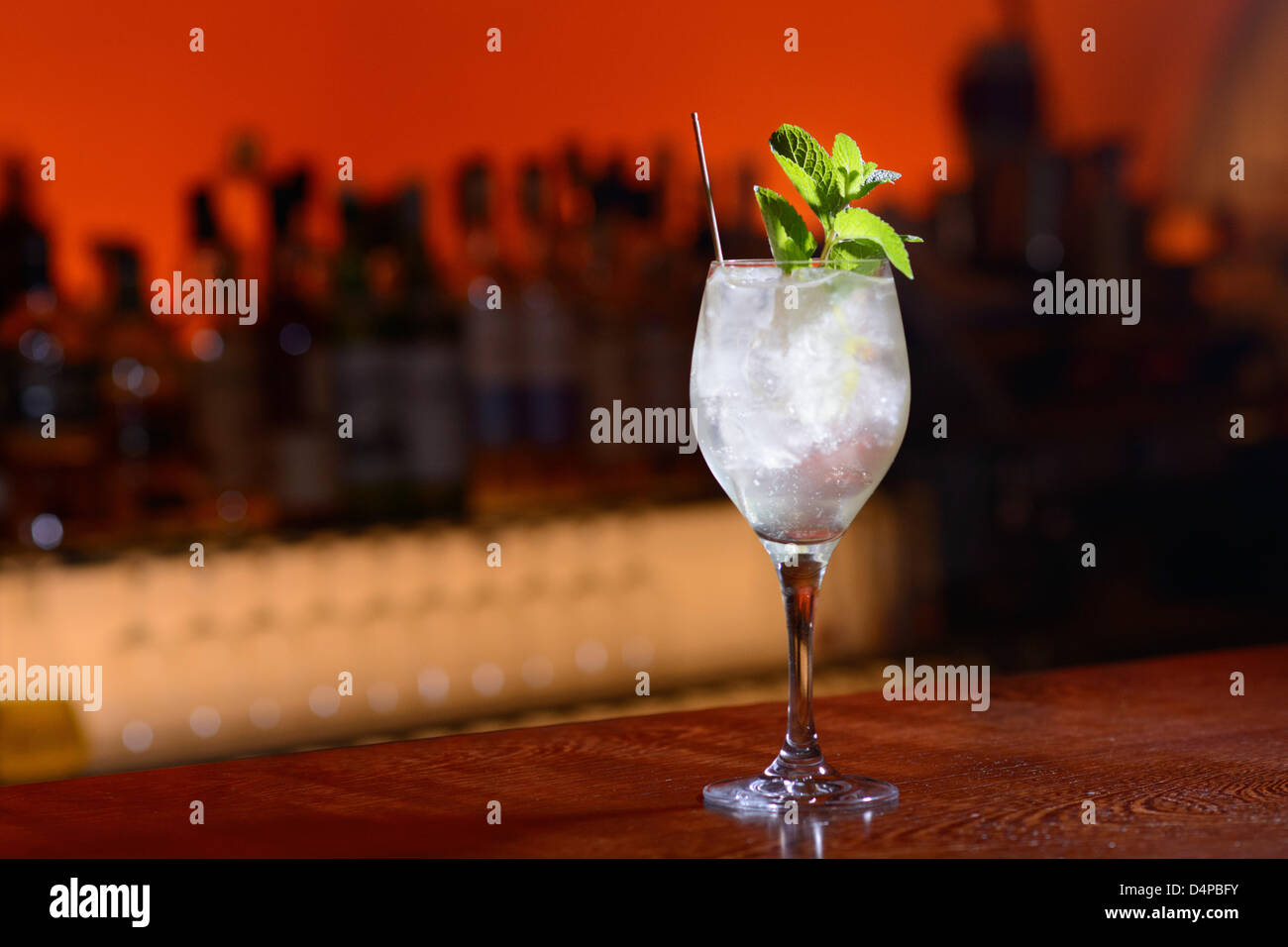 Hugo (Cocktail) from Prosecco, lemon balm and elderflower syrup, fresh ...