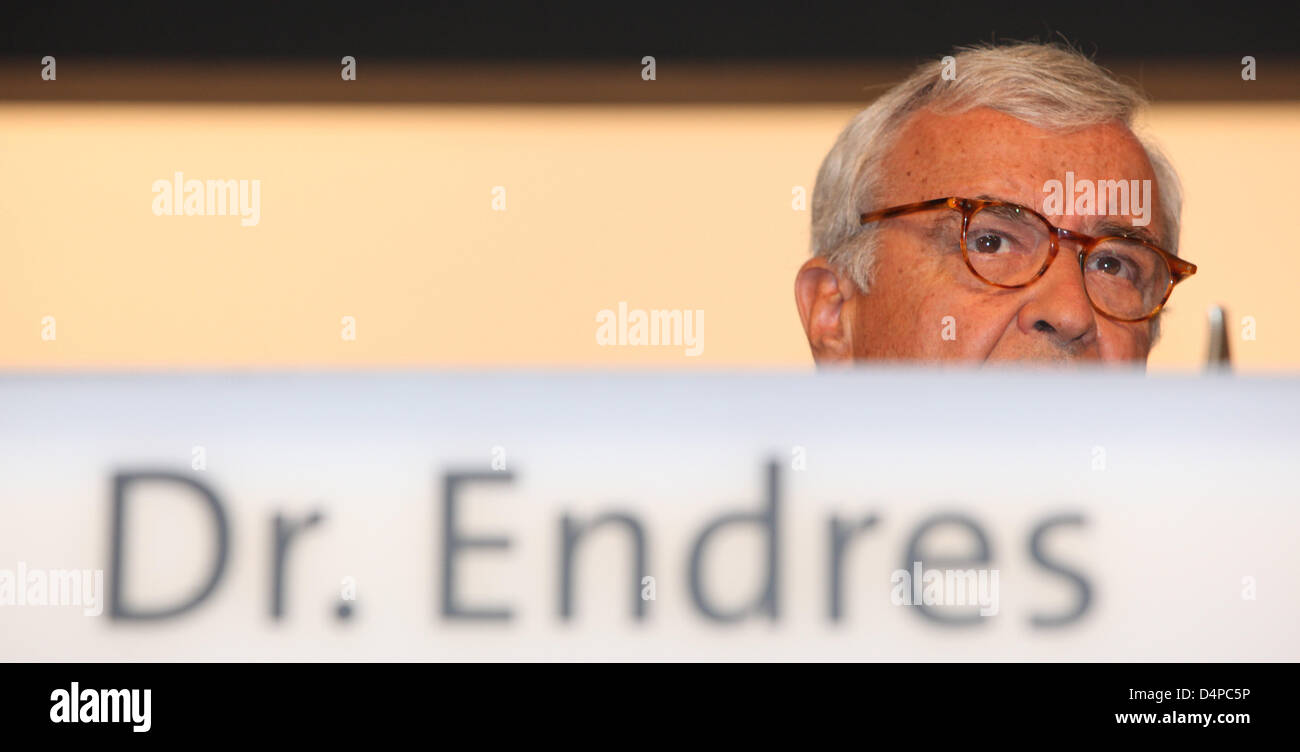 Michael Endres, chairman of the Hypo Real Estate (HRE) supervisory ...