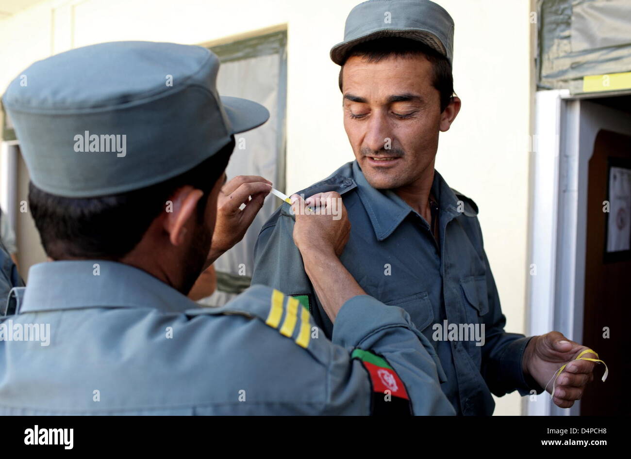German policemen of the so-called German Police Training Team (GPPT ...