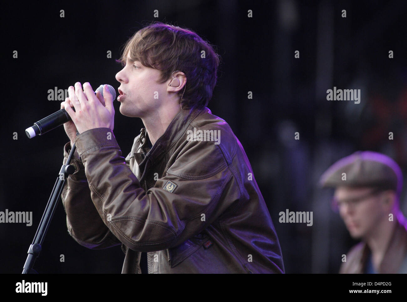 Johnny Borrell, lead singer of the band ?Razorlight?, performs during ...