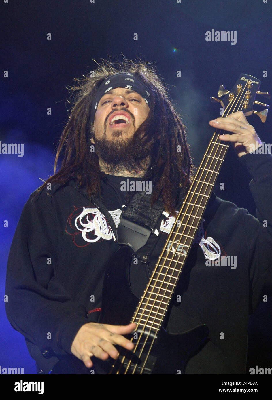 Reginald ?Fieldy? Arvizu, bassist of the Californian nu-metal band ...