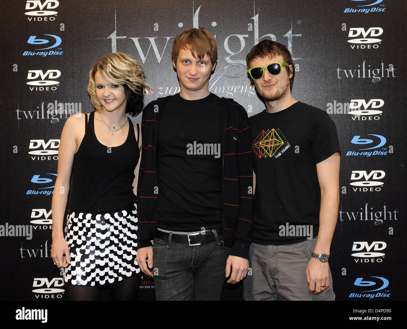 Charlotte Cooper (L-R), Billy Lunn and Josh Morgan, members of the band ...