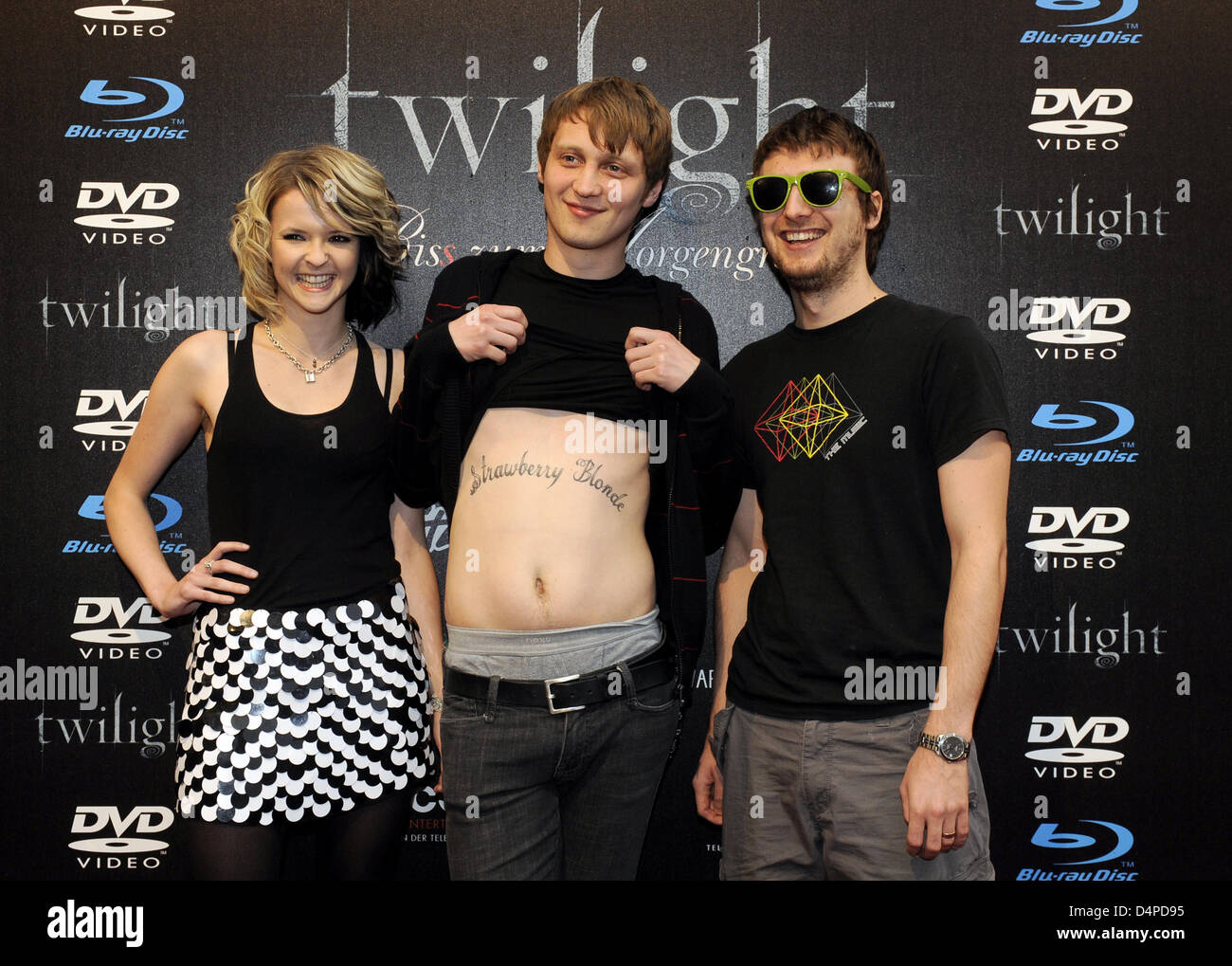 Charlotte Cooper (L-R), Billy Lunn and Josh Morgan, members of the band ...