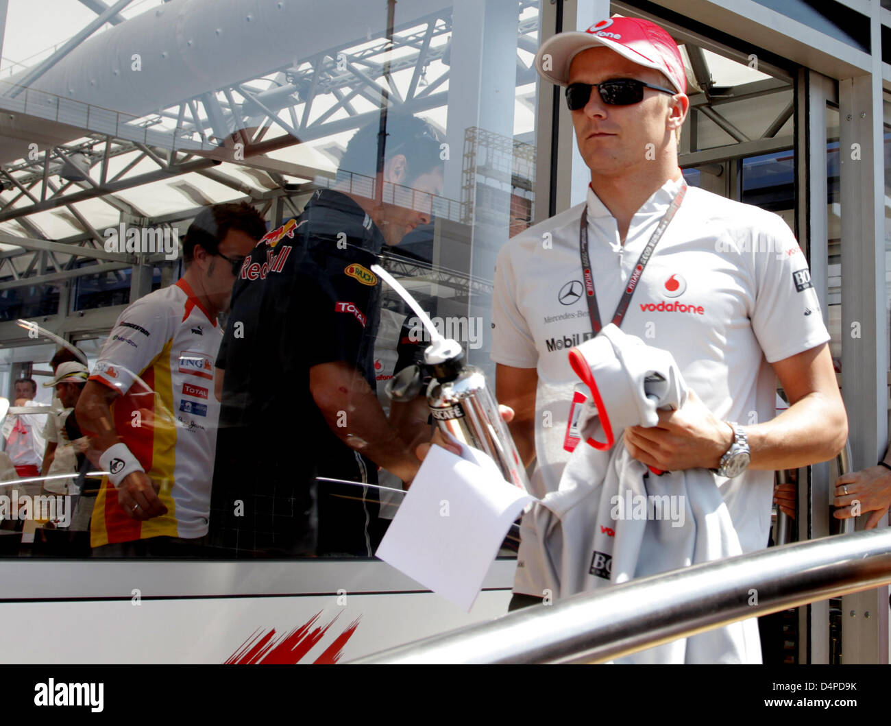 Finnish Formula One driver Heikki Kovalainen of McLaren Mercedes leaves ...