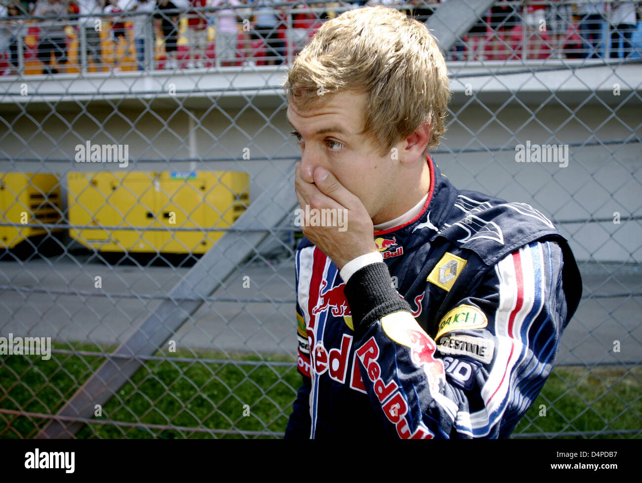 German Formula One driver Sebastian Vettel of Red Bull Racing is ...