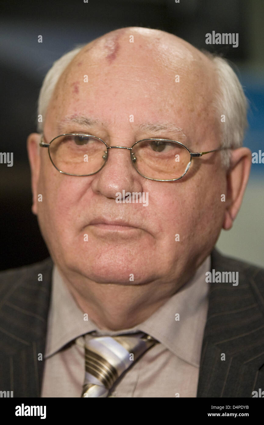 Former Soviet President Mikhail Gorbachev pictured in the editorial ...