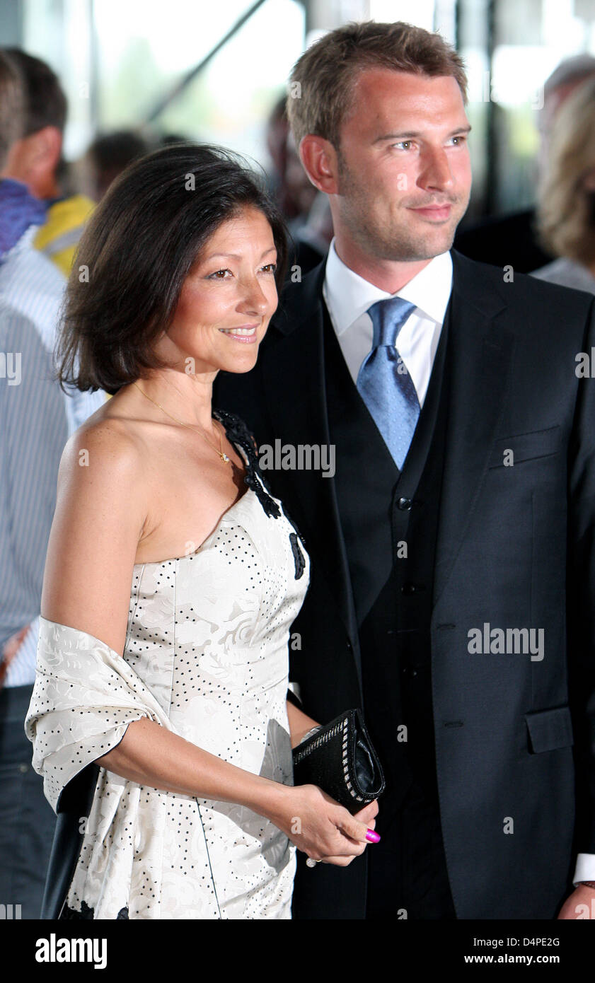Countess Alexandra of Frederiksborg and her husband Martin Joergensen ...