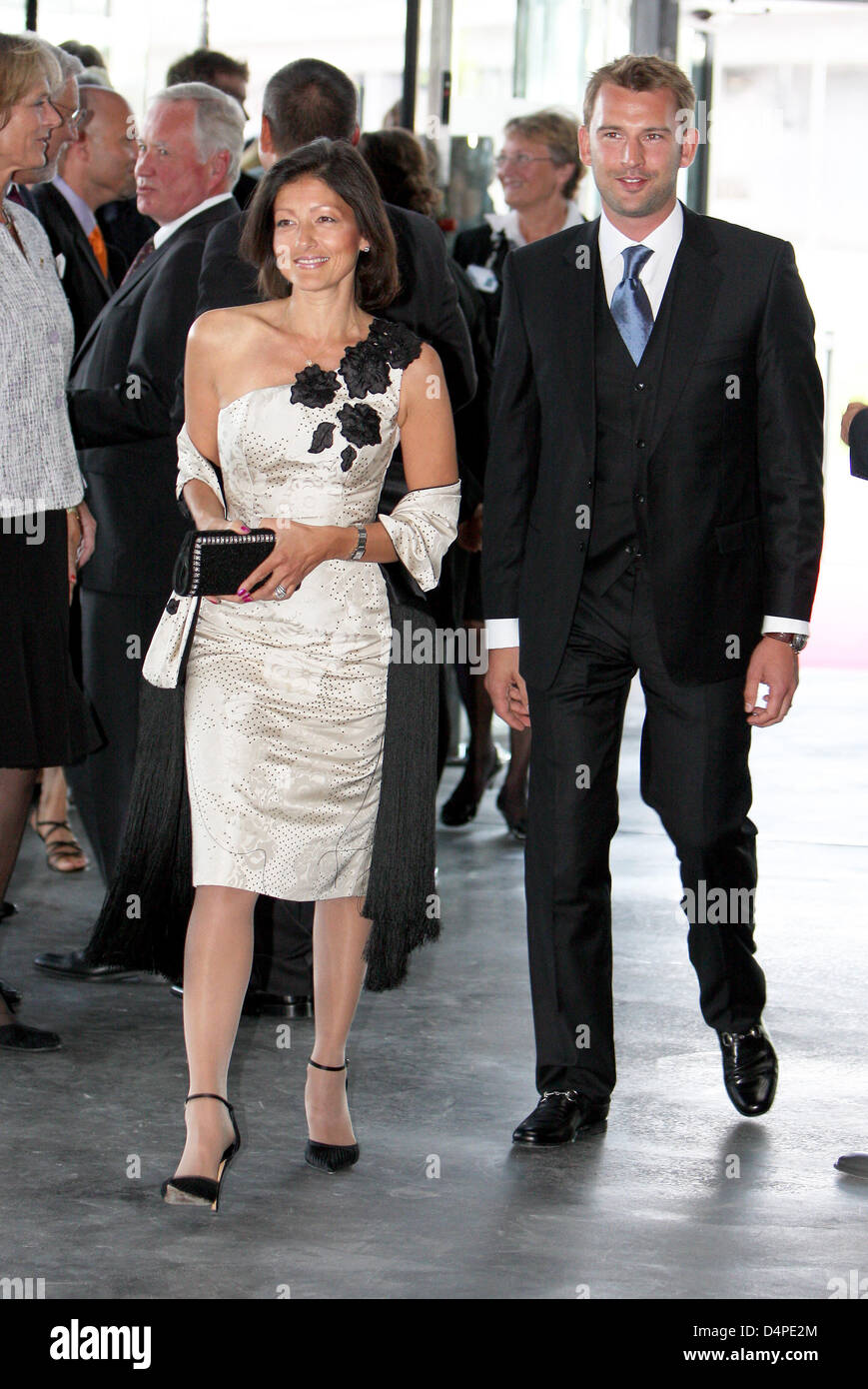 Countess Alexandra of Frederiksborg and her husband Martin Joergensen ...
