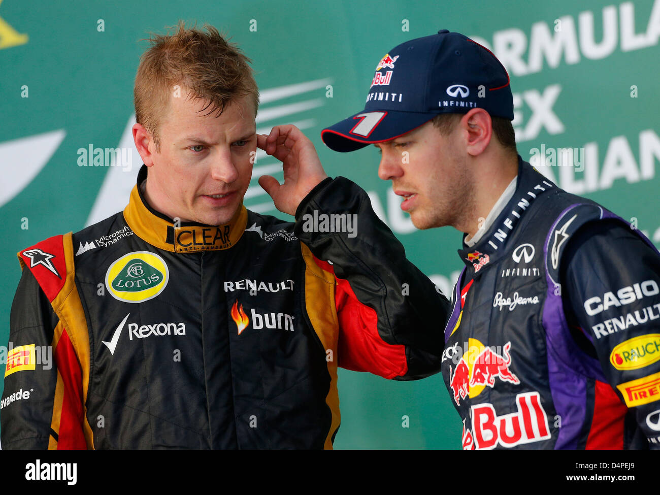 The podium kimi raikkonen hi-res stock photography and images - Alamy