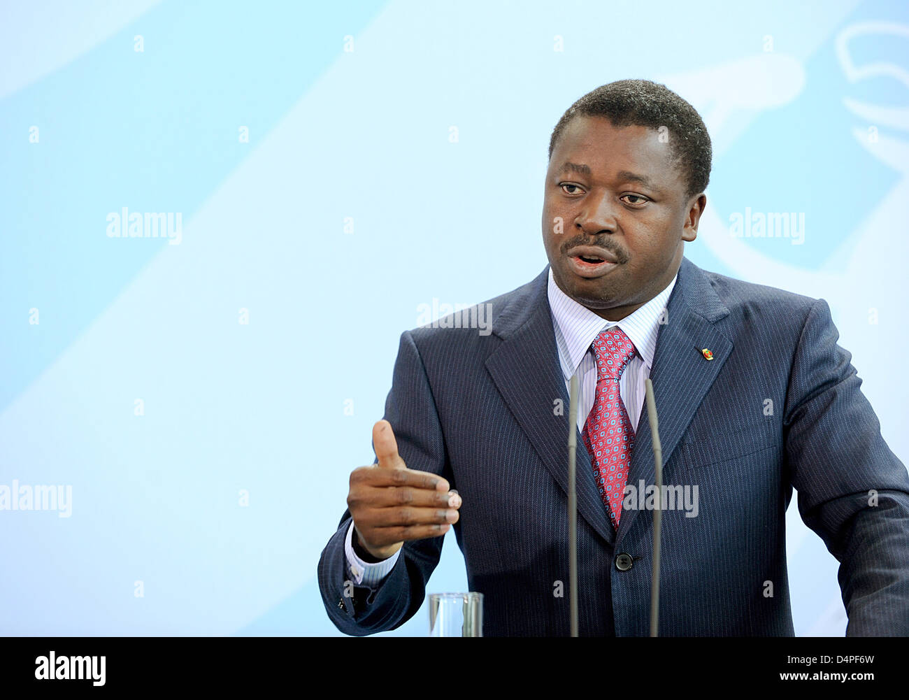 Togo?s President President Faure Gnassingbe gives a press conference at ...