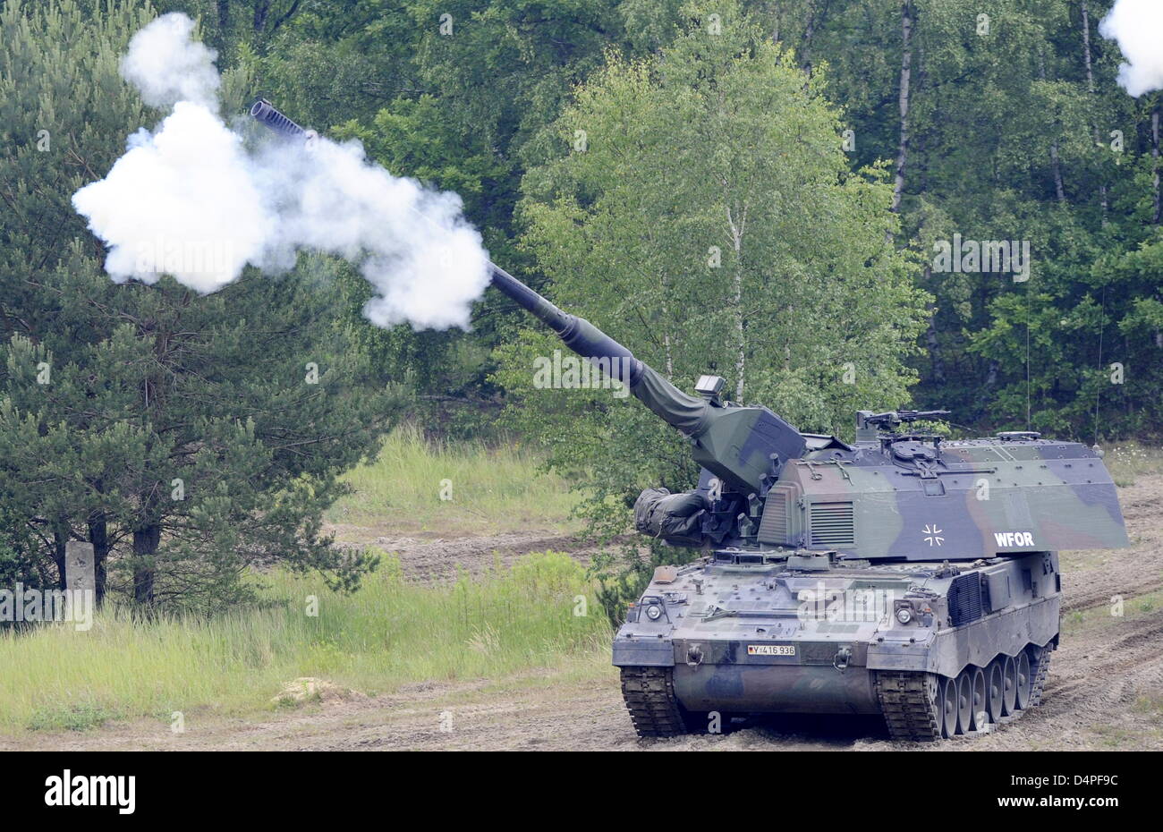 The Bundeswehr armoured howitzer 2000 is pictured during the ...