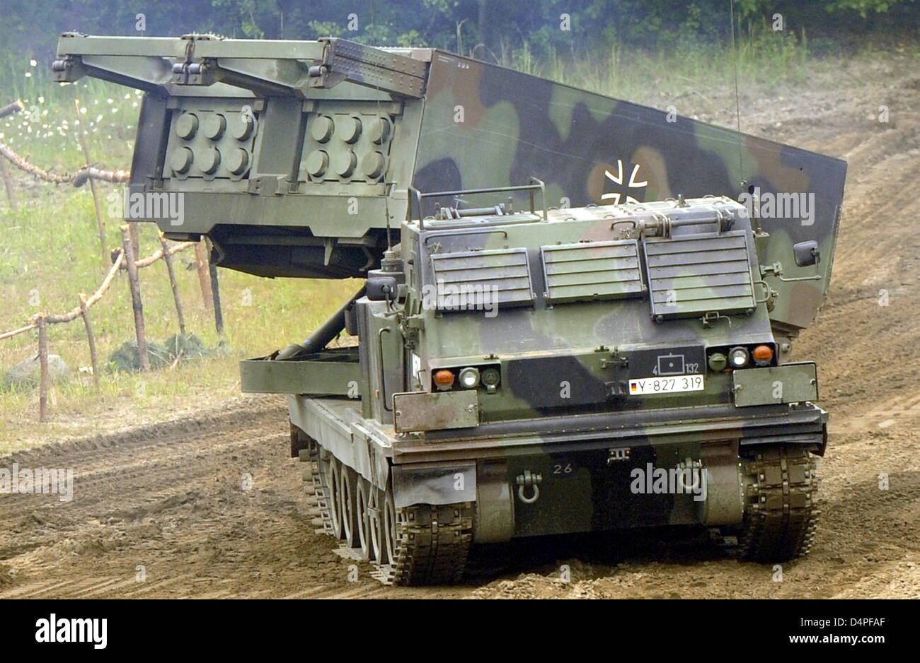 The Bundeswehr rocket launcher ?Mars? is pictured during the ...