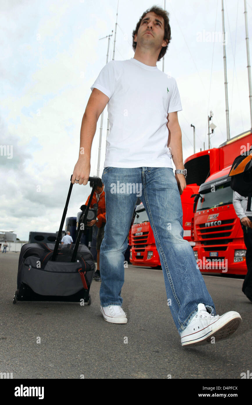 German Formula One driver Timo Glock of Toyota arrives at the ...