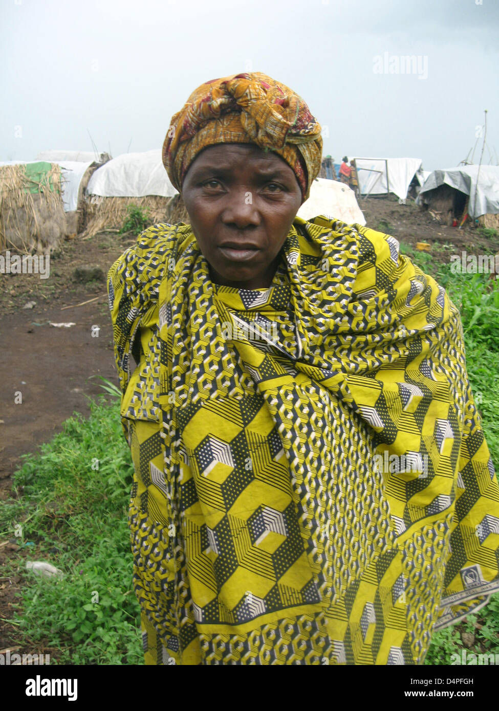 The young Congolese woman Sarah Makelele pictured in the refugee camp ...