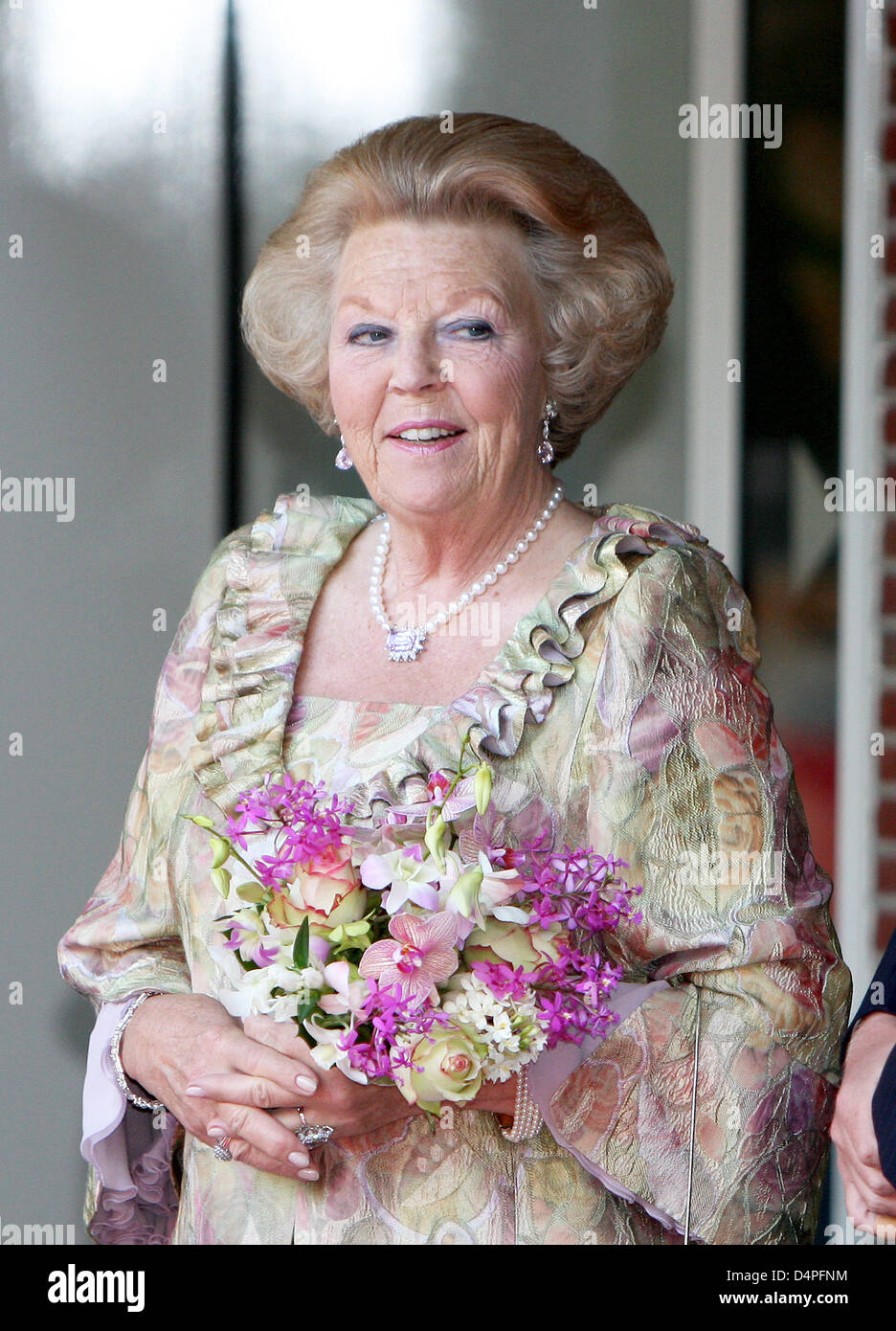 Queen Beatrix of the Netherlands attends the opening of the museum ...