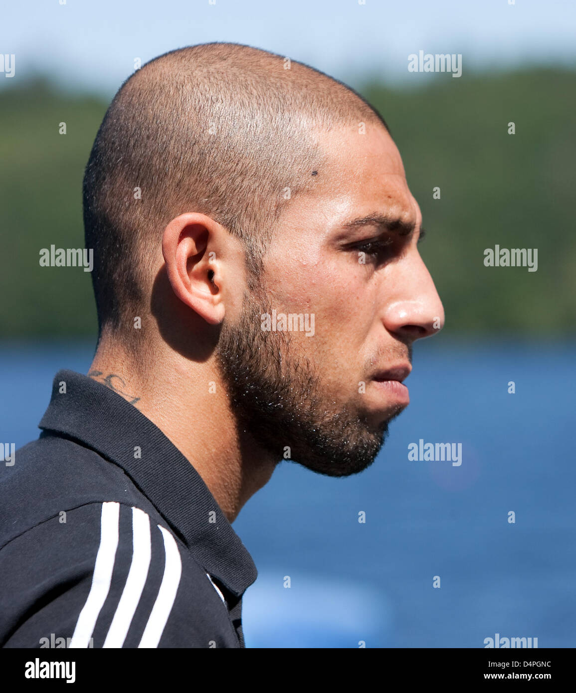German Under21 international Ashkan Dejagah pictured at lake ...