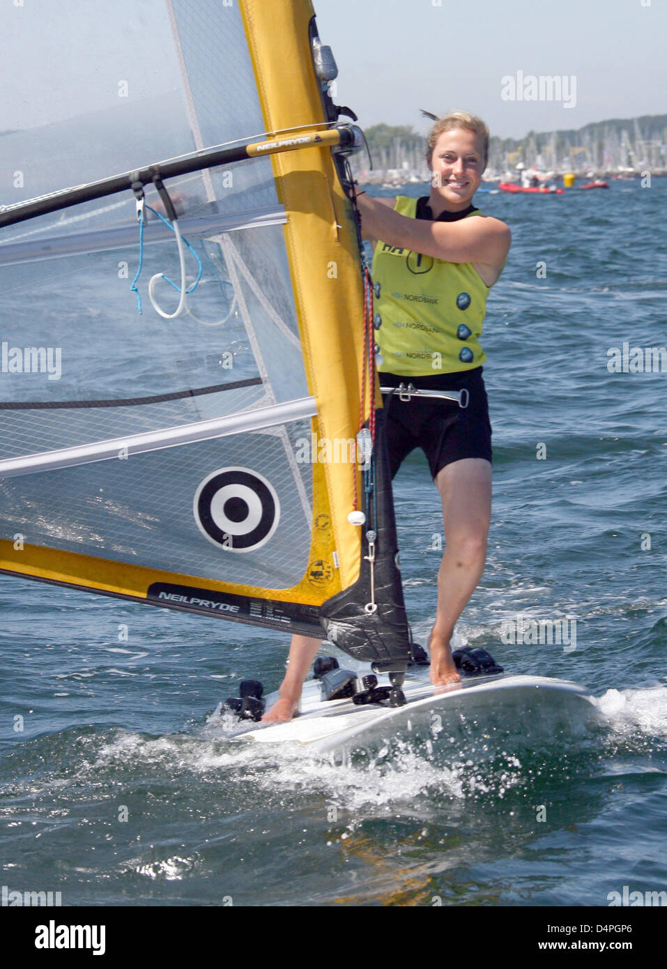 German windsurfer Moana Delle is pictured during the final medal race ...