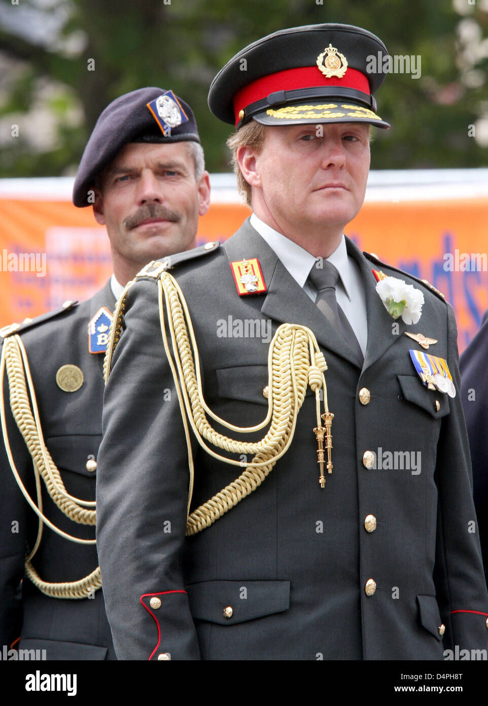Dutch Prince Willem-Alexander (R) is pictured during the Veterans Day ...