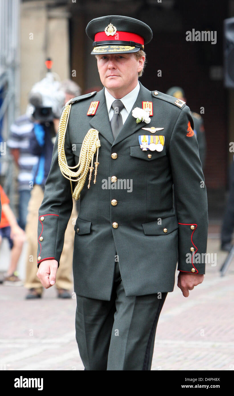 Dutch Prince Willem-Alexander is pictured during the Veterans Day at ...