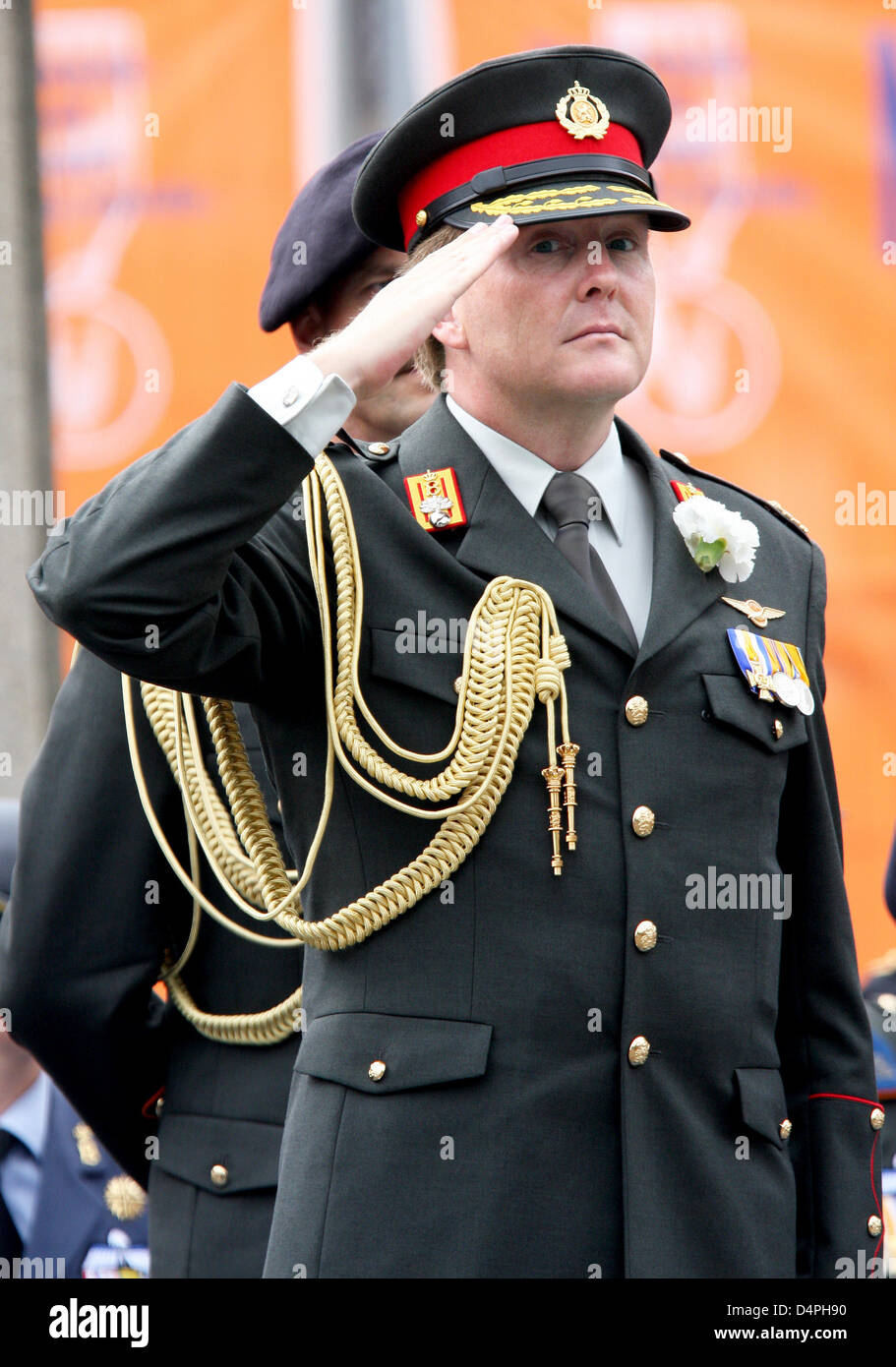 Dutch Prince Willem-Alexander is pictured during the Veterans Day at ...