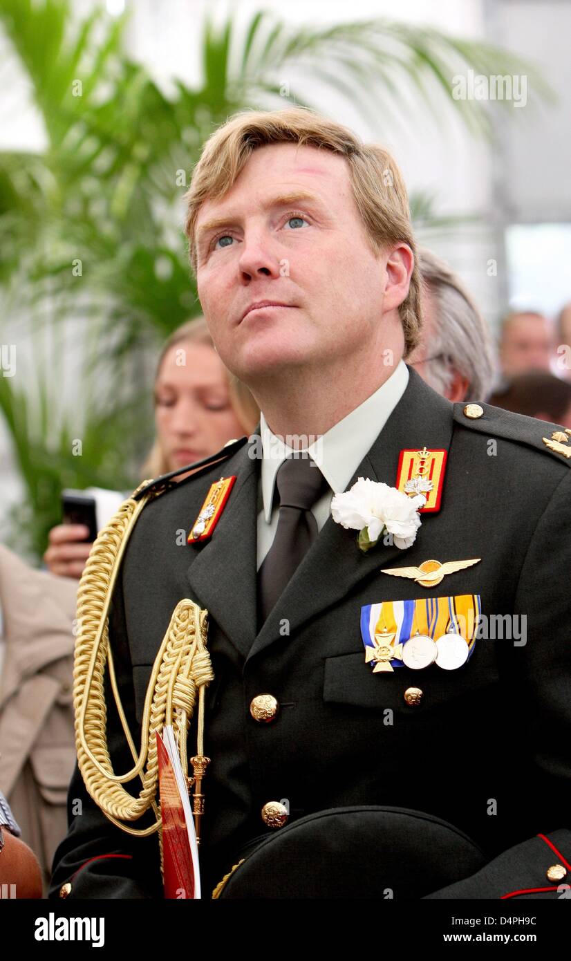 Dutch Prince Willem-Alexander is pictured during the Veterans Day at ...