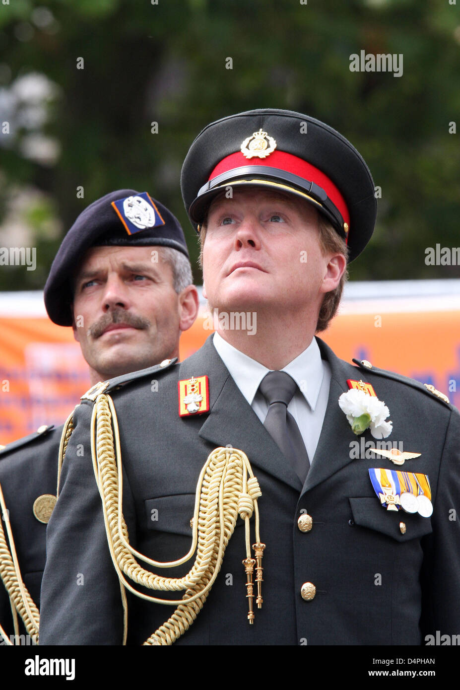 Dutch Prince Willem-Alexander (R) is pictured during the Veterans Day ...