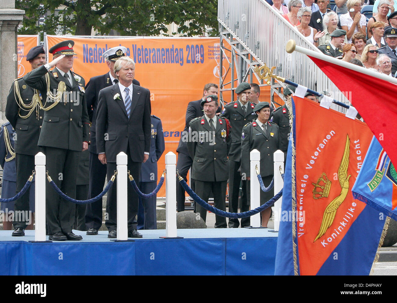 Dutch Prince Willem-Alexander (L) is pictured during the Veterans Day ...