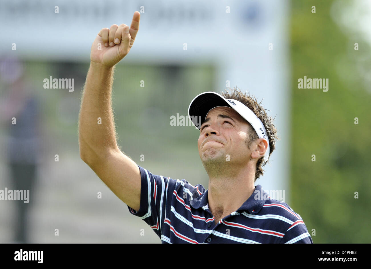 British Nick Dougherty jubilates after winning the final of the BMW ...