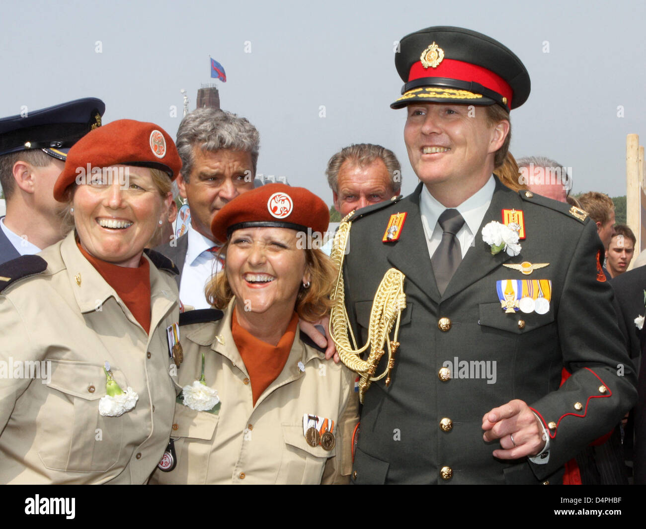 Dutch Prince Willem-Alexander (R) is pictured during the Veterans Day ...