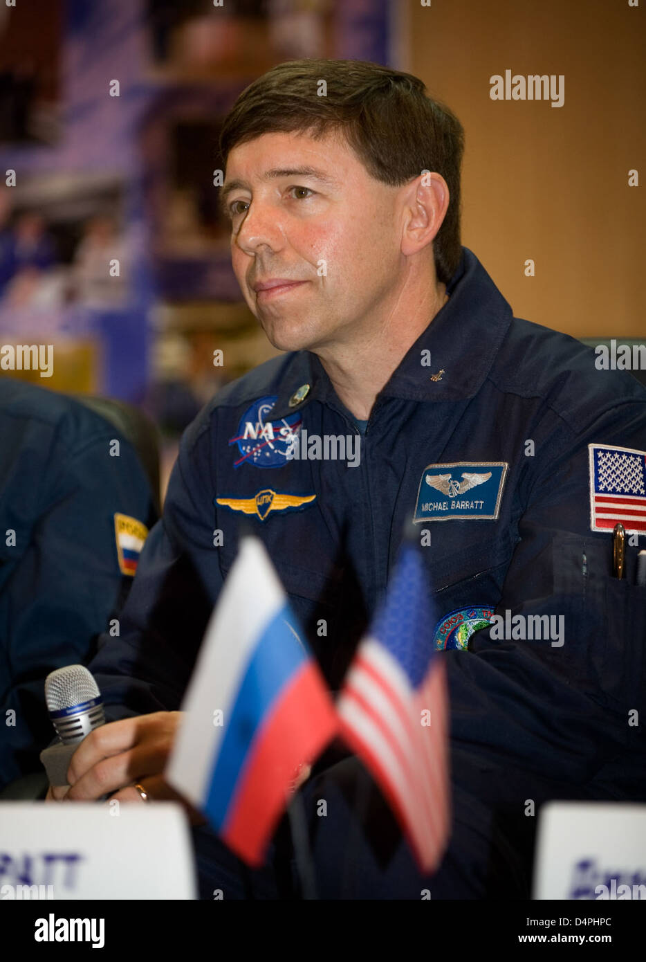 The Expedition 19 press conference was held at Baikonur Cosmodrome ...